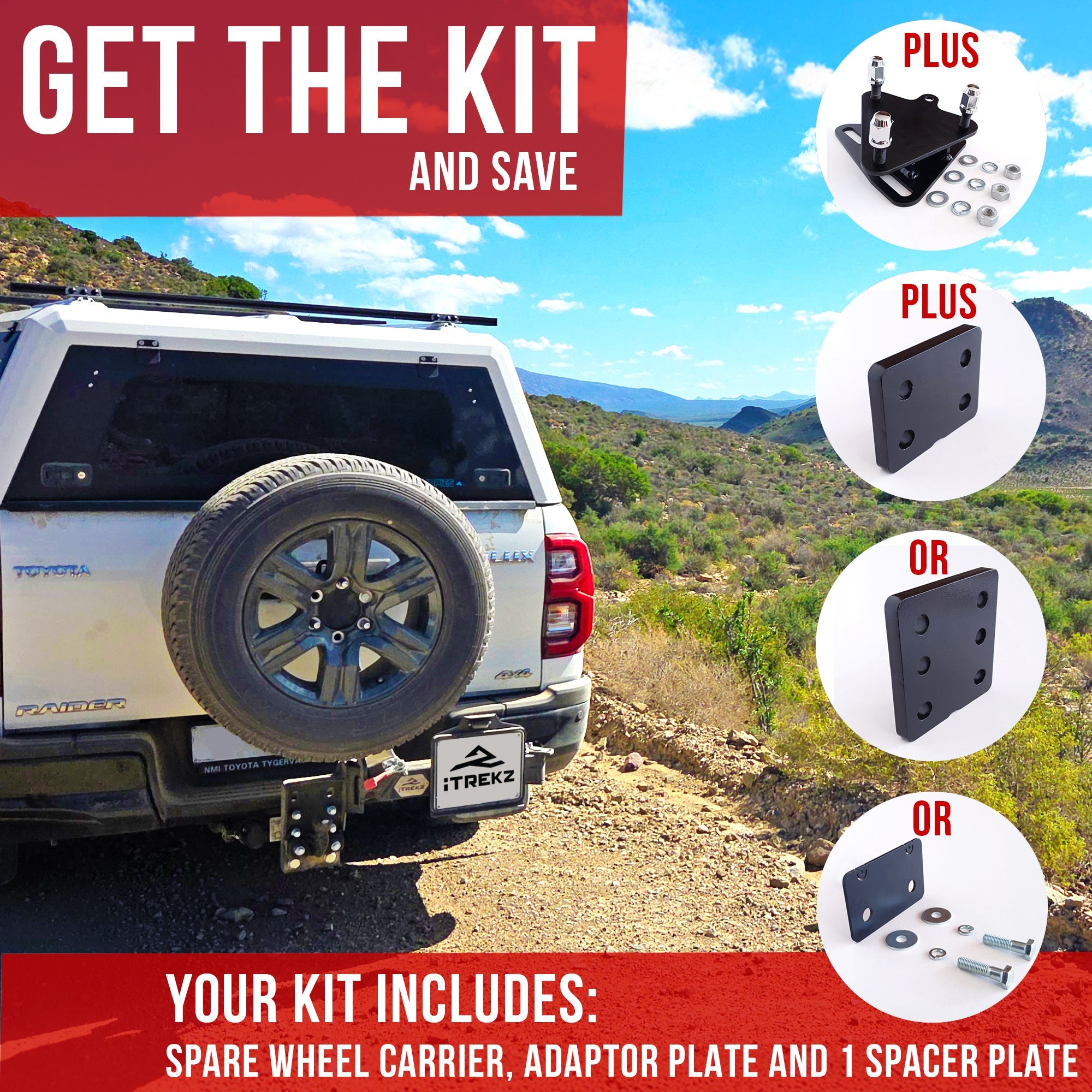 Universal Spare Wheel Carrier Range | iTrekz – CAM Craft CC T/A Itrekz